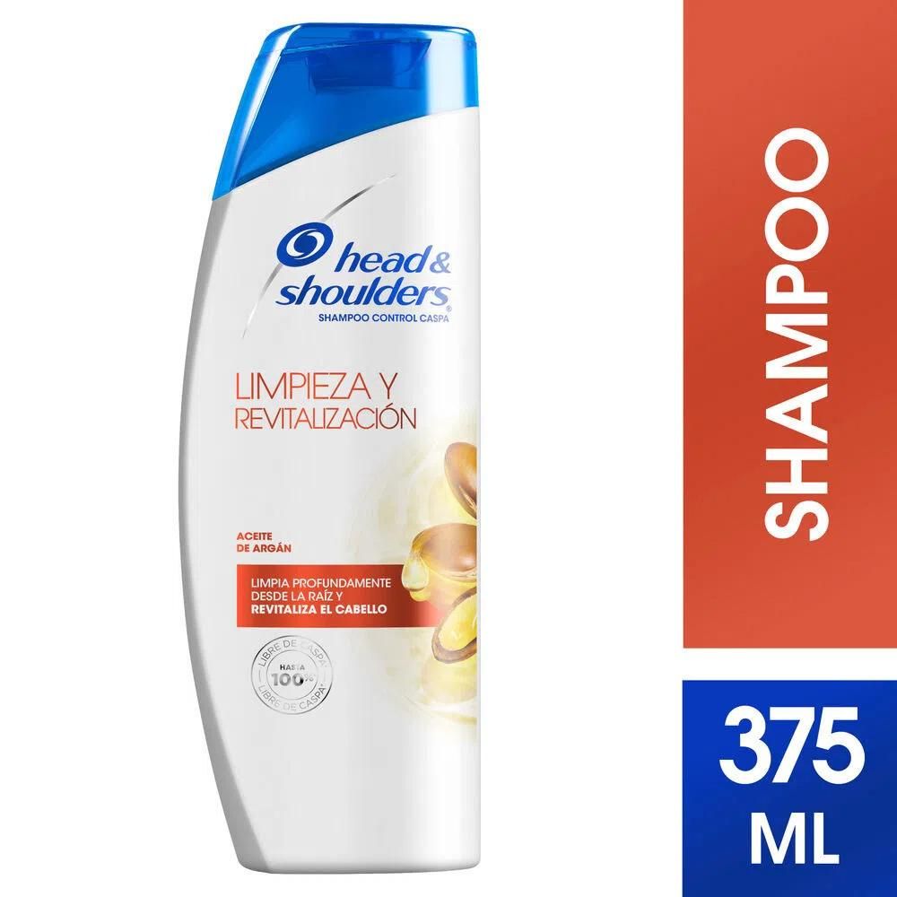 Head & Shoulders Shampoo Limpieza y Revitalización Con Aceite de Argán ...
