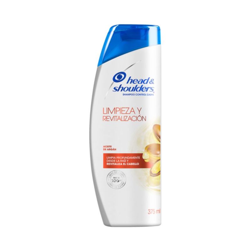 Head & Shoulders Shampoo Limpieza y Revitalización Con Aceite de Argán ...