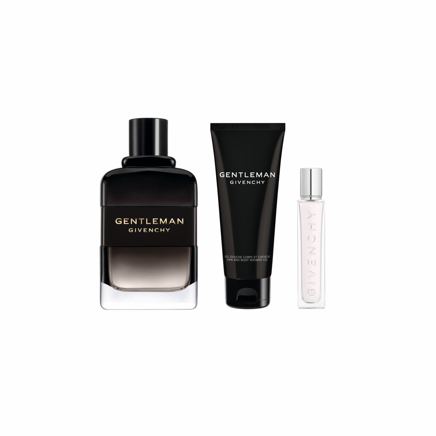 Givenchy Set Gentleman EDP Boisée 100 Ml + Shower Gel + Travel Spray ...