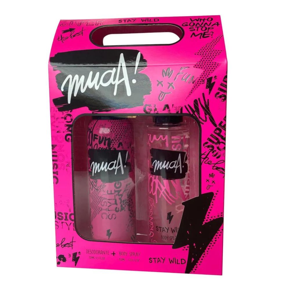 Muaa! Set Stay Wild Body Splash 150 Ml + DEO - Perfumerías Pigmento