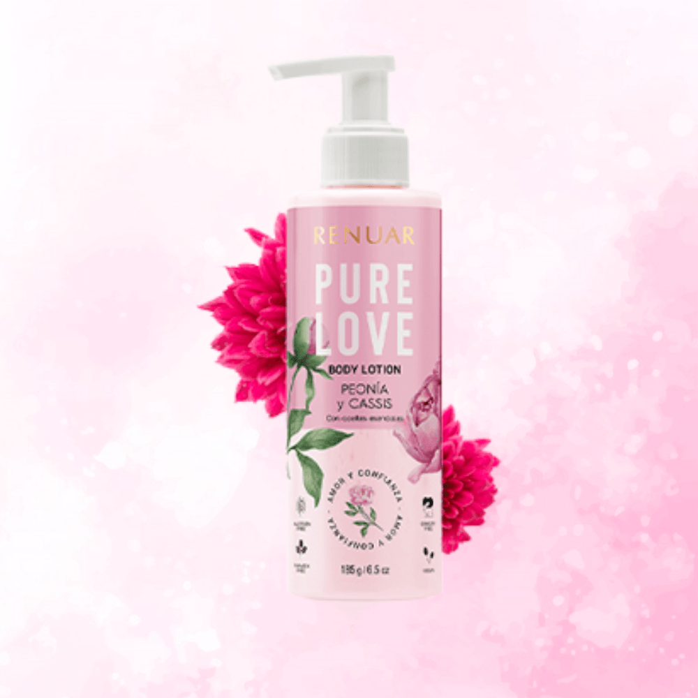 Renuar Body Lotion Pure Love Peonía y Cassis - Perfumerías Pigmento