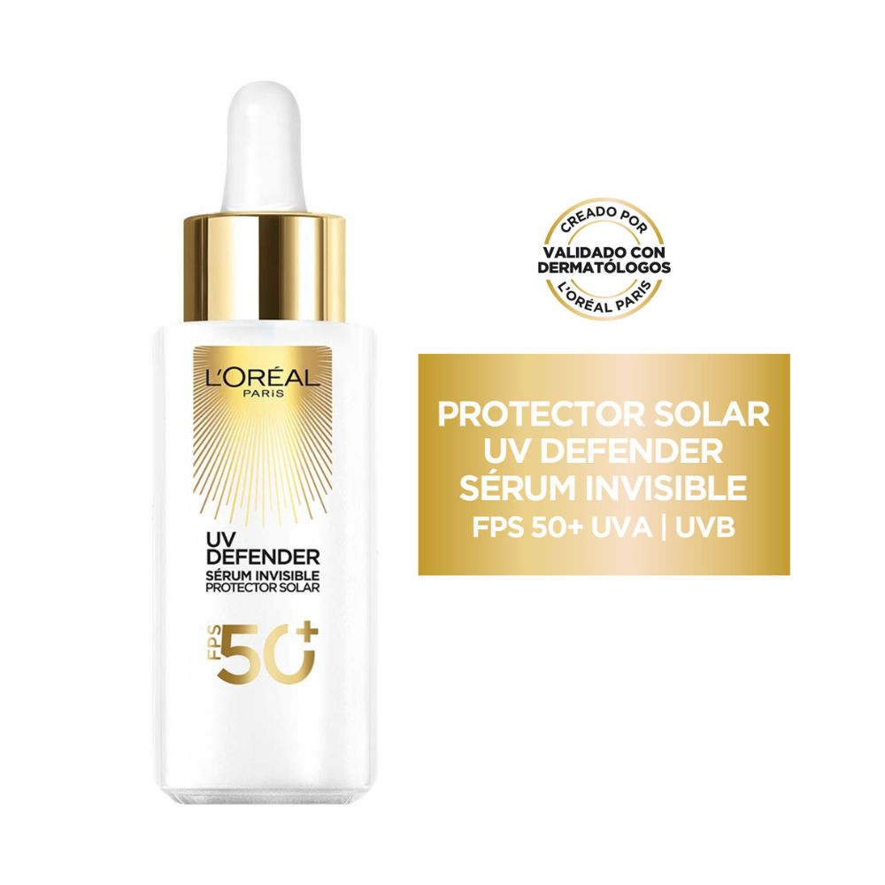 L'Oréal París Protector Solar UV Defender Sérum Invisible FPS 50 ...