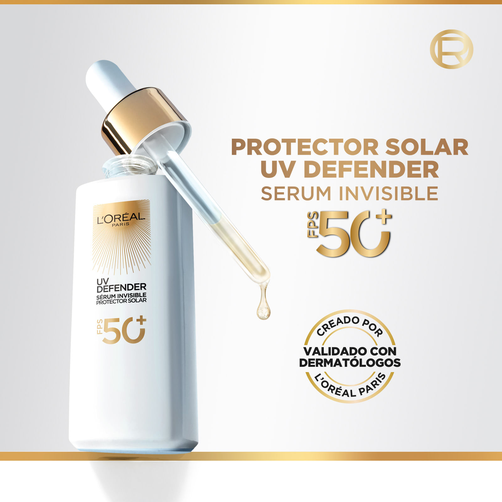 L'Oréal París Protector Solar UV Defender Sérum Invisible FPS 50 ...