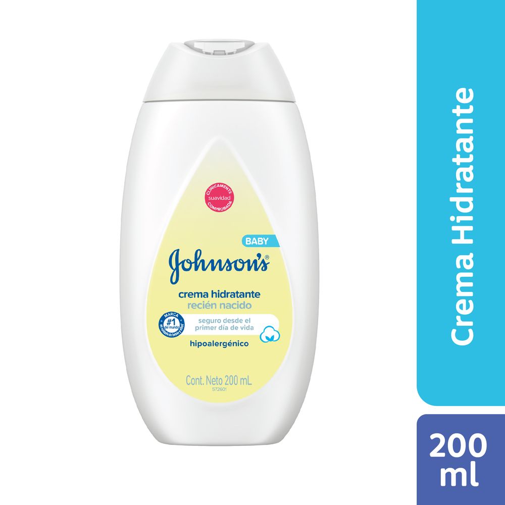 Johnson & Johnson Crema Hidratante Para Bebé Recién Nacido ...